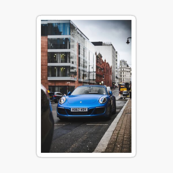 "Porsche 911 Targa GTS" Sticker for Sale by PGPauto | Redbubble