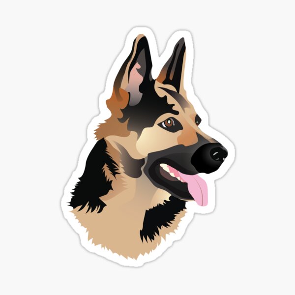 German Shepherd Stickers | Redbubble