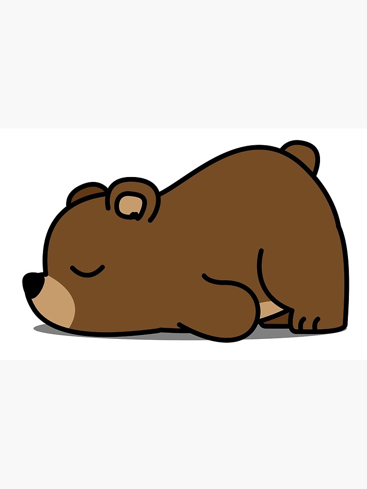 "Cute Lazy Bear" Greeting Card for Sale by blindvibes | Redbubble