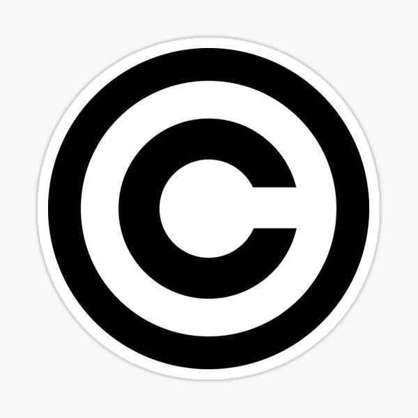 "Copyright C logo" Sticker by Dator | Redbubble