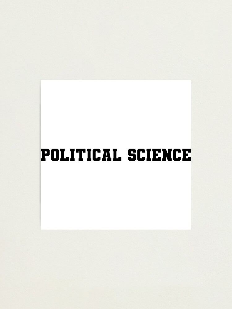 "Political Science Major Vintage Varsity Print" Photographic Print for ...