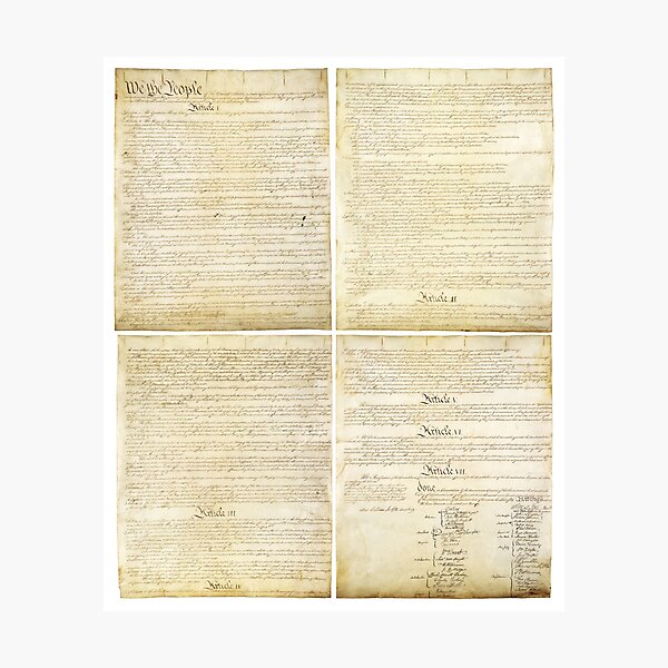 "Original Scan of the United States Constitution Pages 1-4 ...