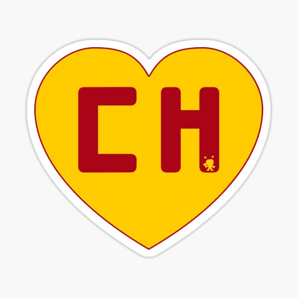 "Heart CH" Sticker by Fvivanco | Redbubble