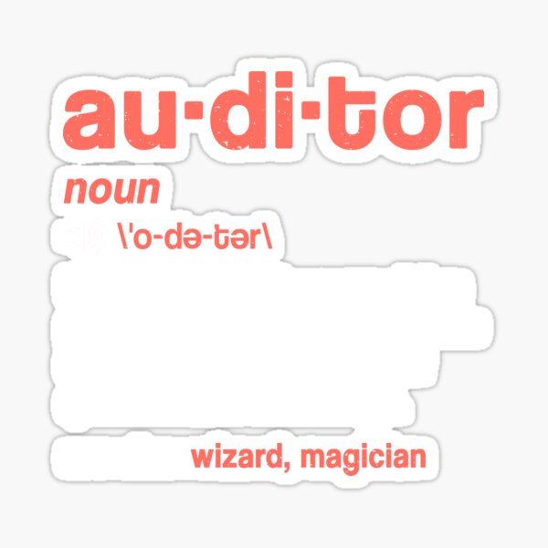 "Auditor Definition Gift T-Shirt Funny Auditor Job Description Shirt as ...