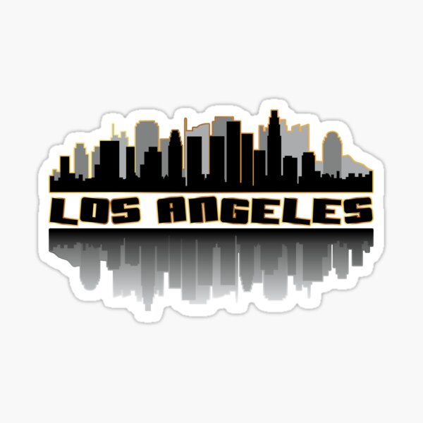 "Los Angeles-USA" Sticker for Sale by qurako | Redbubble