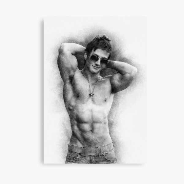 "Male model Aiden sketch" Canvas Print for Sale by MaleVision | Redbubble