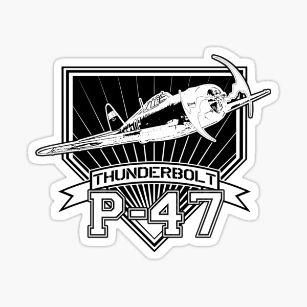 "P47 Thunderbolt" Sticker for Sale by CoolCarVideos | Redbubble