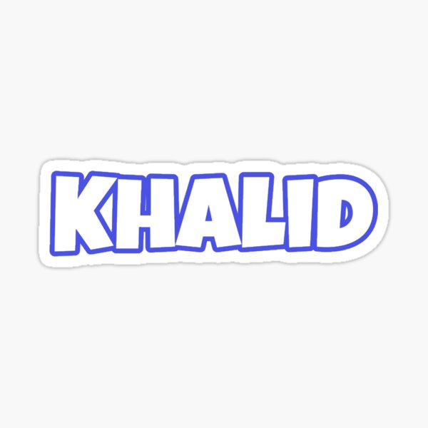 "blue khalid" Sticker for Sale by jaceyerin | Redbubble