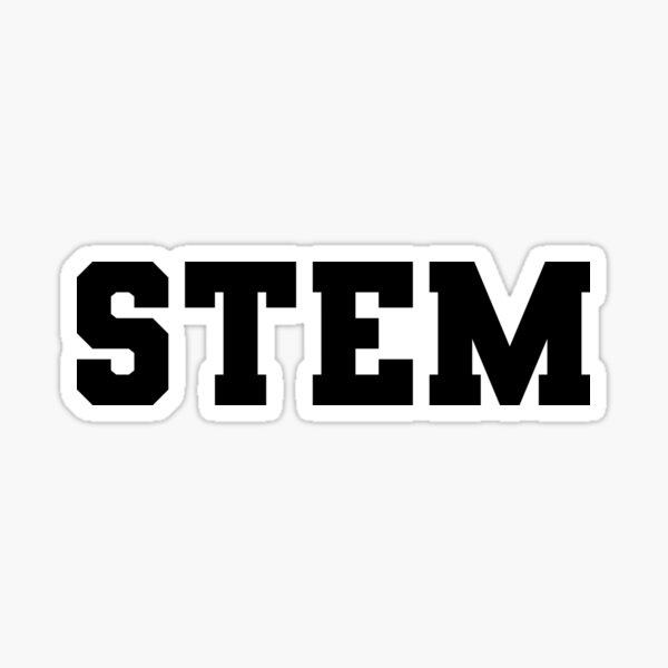 "STEM Major Vintage Varsity Print" Sticker for Sale by cowandpiggie ...