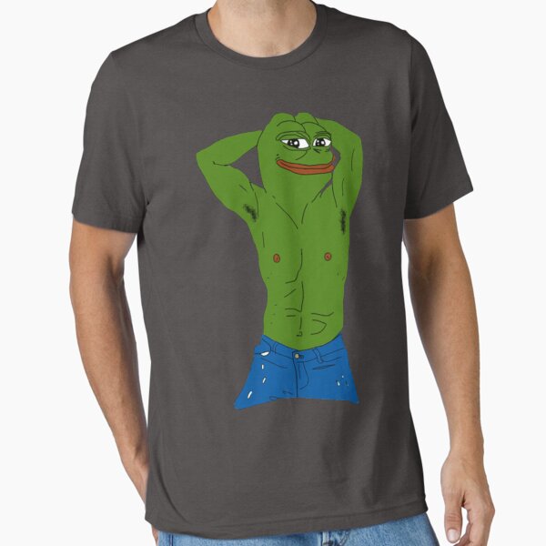 "Strong Pepe" Essential T-Shirt for Sale by derPixelNinja | Redbubble