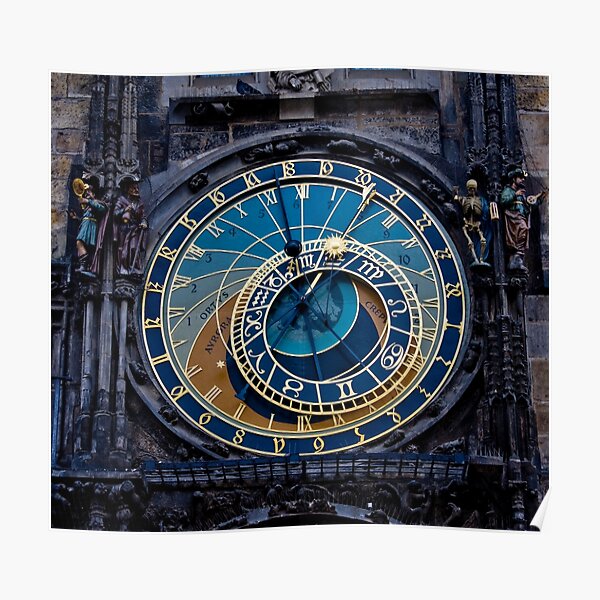 "Astronomical Clock Face" Poster by eegibson | Redbubble