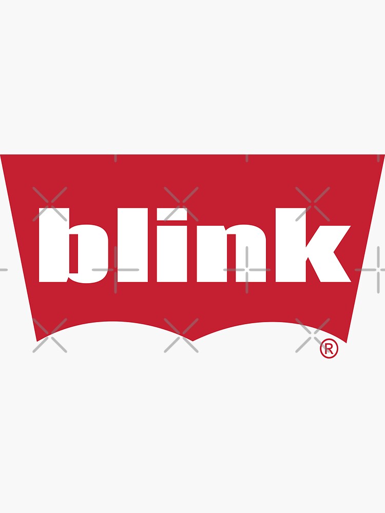 "Blink Words Gamer Use" Sticker for Sale by WordsGamersUse | Redbubble