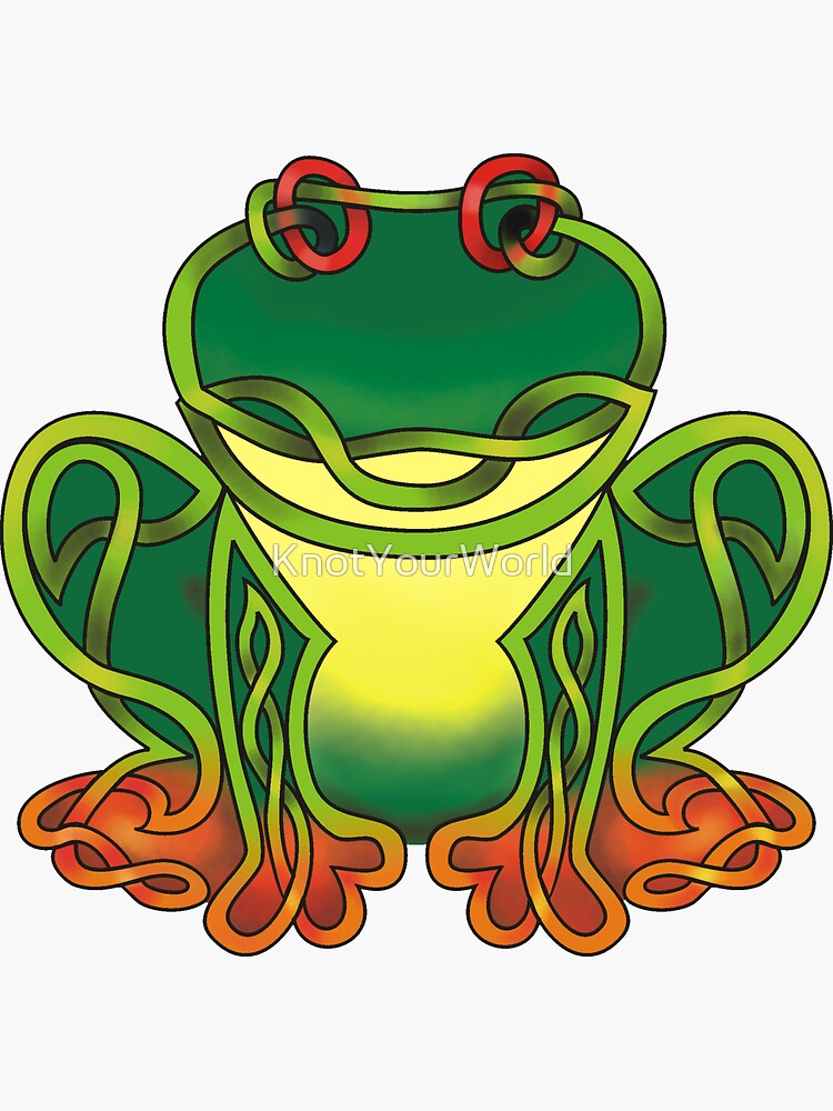 "Celtic Knot Frog" Sticker by KnotYourWorld | Redbubble