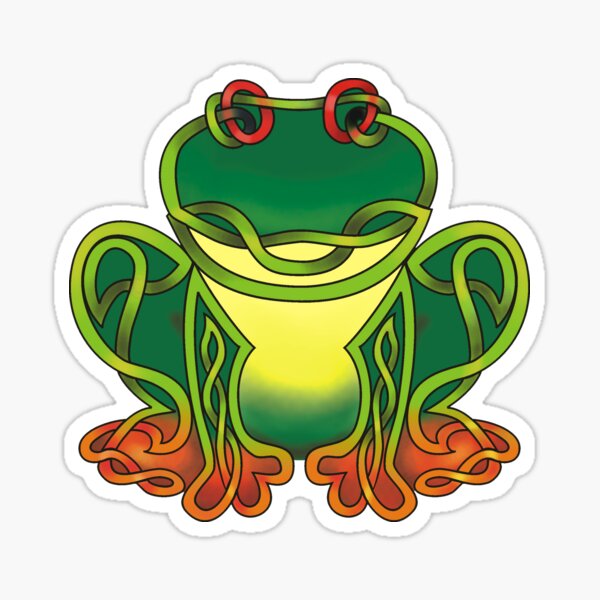 "Celtic Knot Frog" Sticker by KnotYourWorld | Redbubble