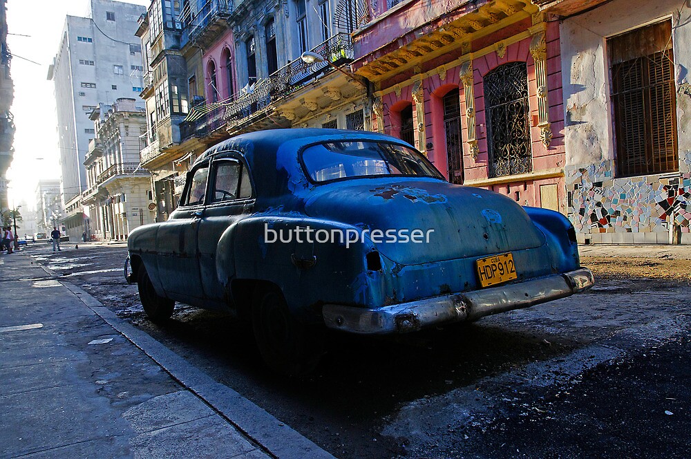 "Havana Street scene, Havana, Cuba" by David Carton | Redbubble