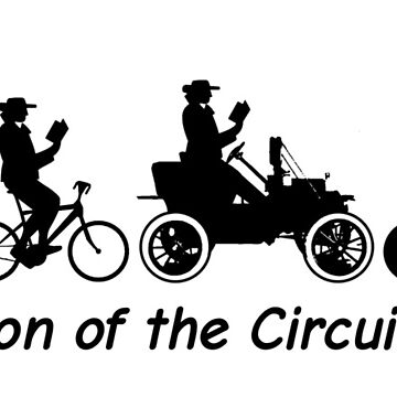 "Evolution of the Circuit Rider" Sticker for Sale by METHODISTUNTIED ...