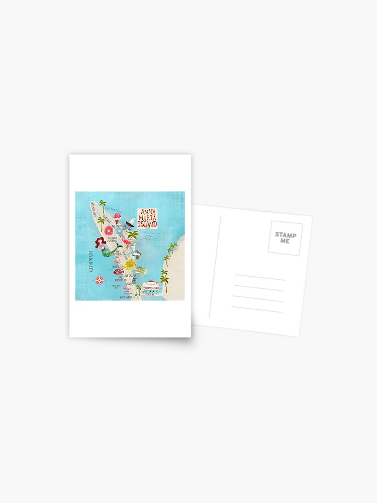 "Anna Maria Island Florida//custom island map design and pattern ...