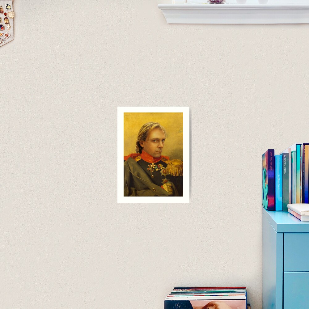 "Rik Mayall Portrait " Art Print by PortraitKings | Redbubble