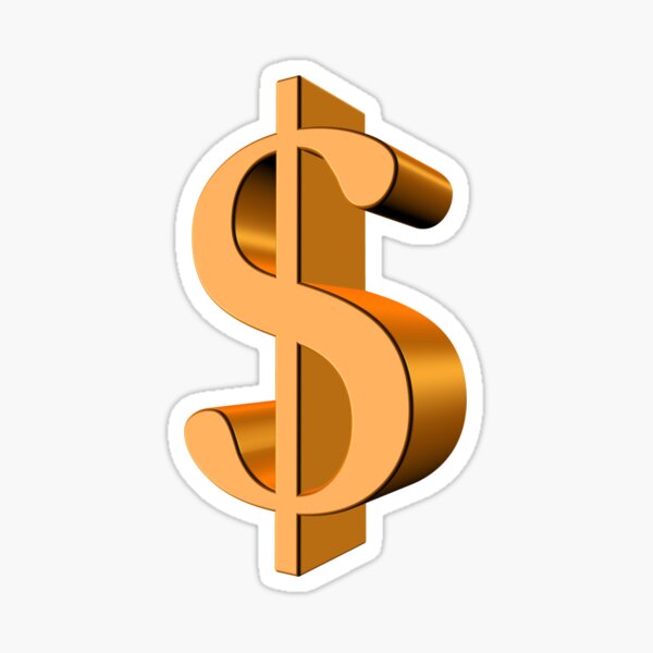 Dollar Sign Stickers | Redbubble