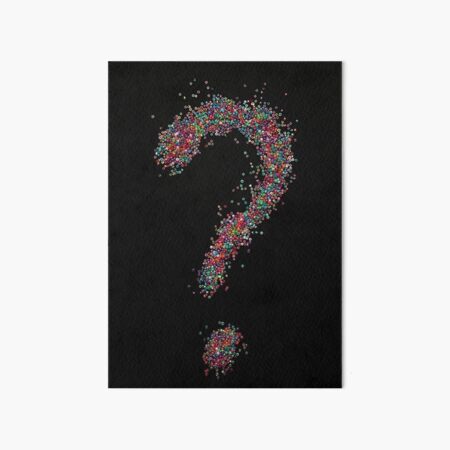 "Question mark - beads" Art Board Print by Marla-und-Bob | Redbubble