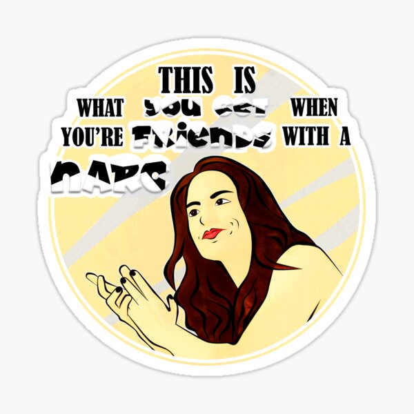 "Wynonna Earp Narc" Sticker by Merbie | Redbubble