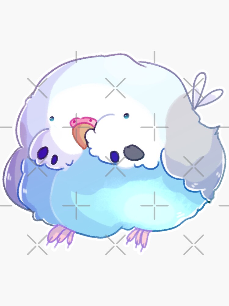 "Chibi Budgie " Sticker by smolldevart | Redbubble