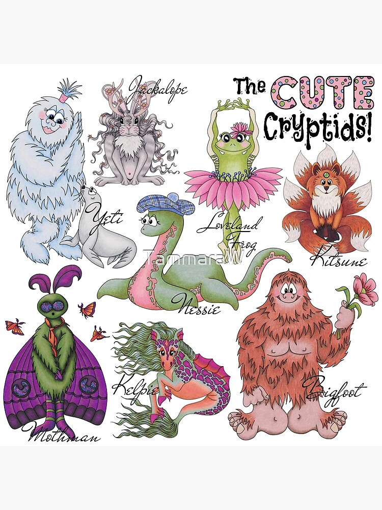"Cute Cryptids" Poster for Sale by TammaraW | Redbubble