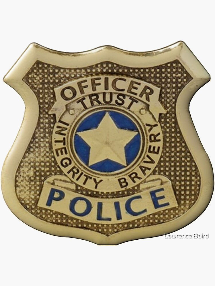 "Police Officer" Sticker by lawrencebaird | Redbubble