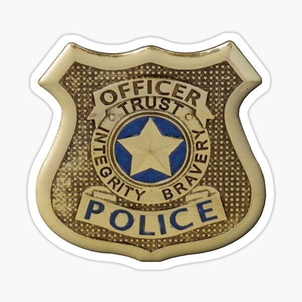 "Police Officer" Sticker by lawrencebaird | Redbubble