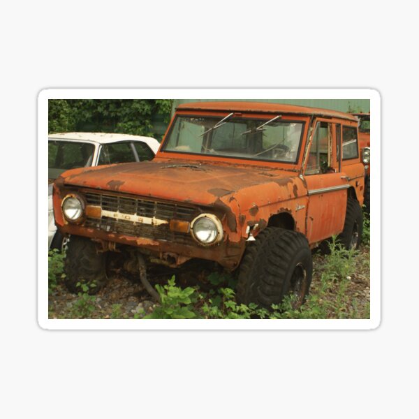 "Rustbucket Bronco" Sticker for Sale by AutoSh-te | Redbubble