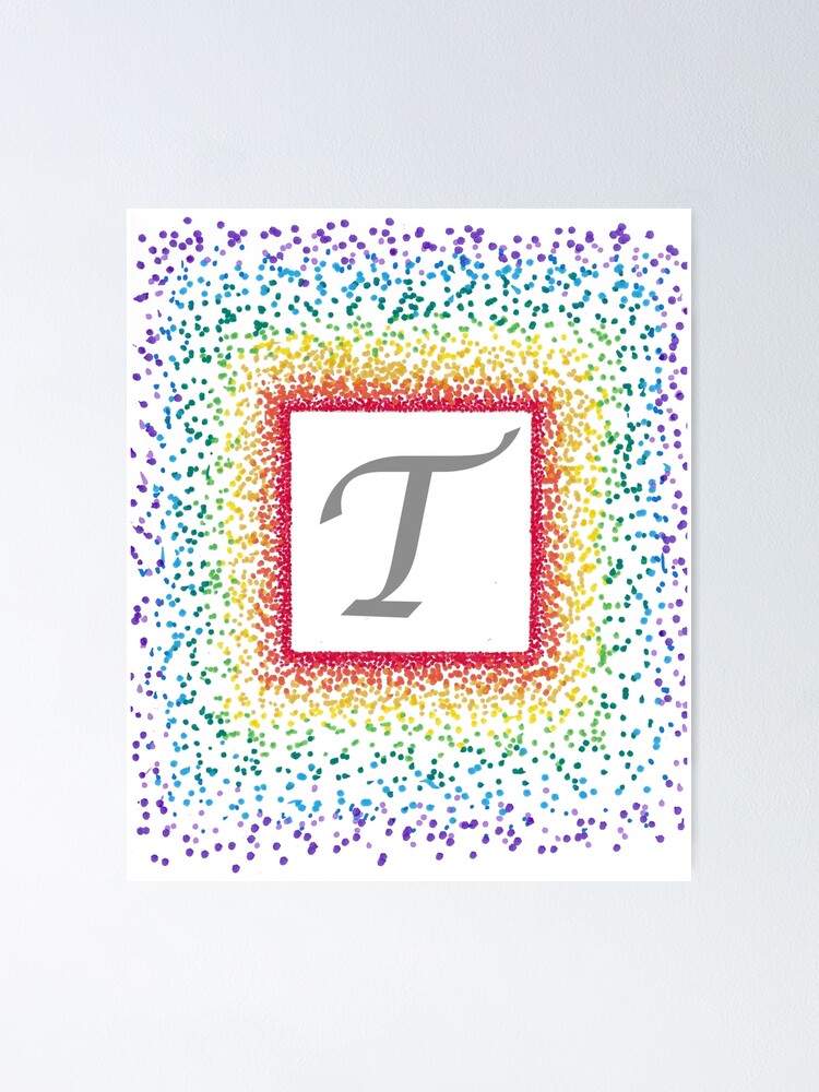 "Rainbow Initial Burst T" Poster for Sale by kaiello1 | Redbubble