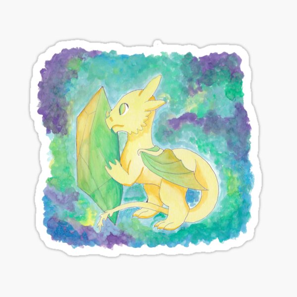 "Chibi yellow dragon" Sticker for Sale by purenightshade | Redbubble