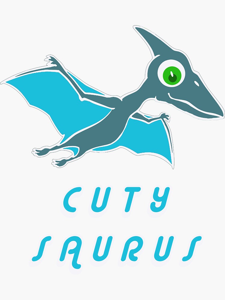 " little cute baby Pterosaur / Dino cuty saurus" Sticker by ...