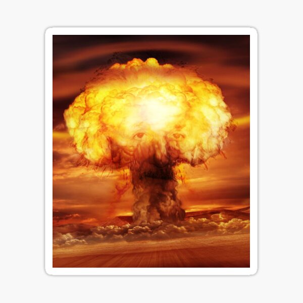 "Einstein Atomic Bomb" Sticker by rsnoman | Redbubble