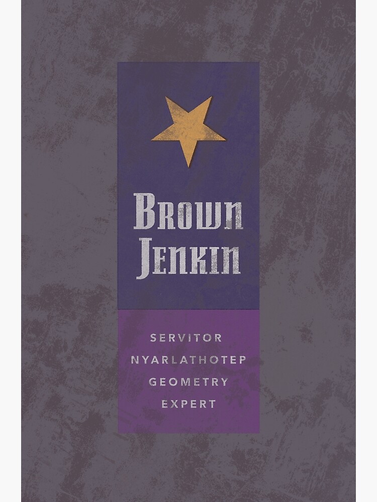 "Brown Jenkin" Poster by BrownWoodRobot | Redbubble