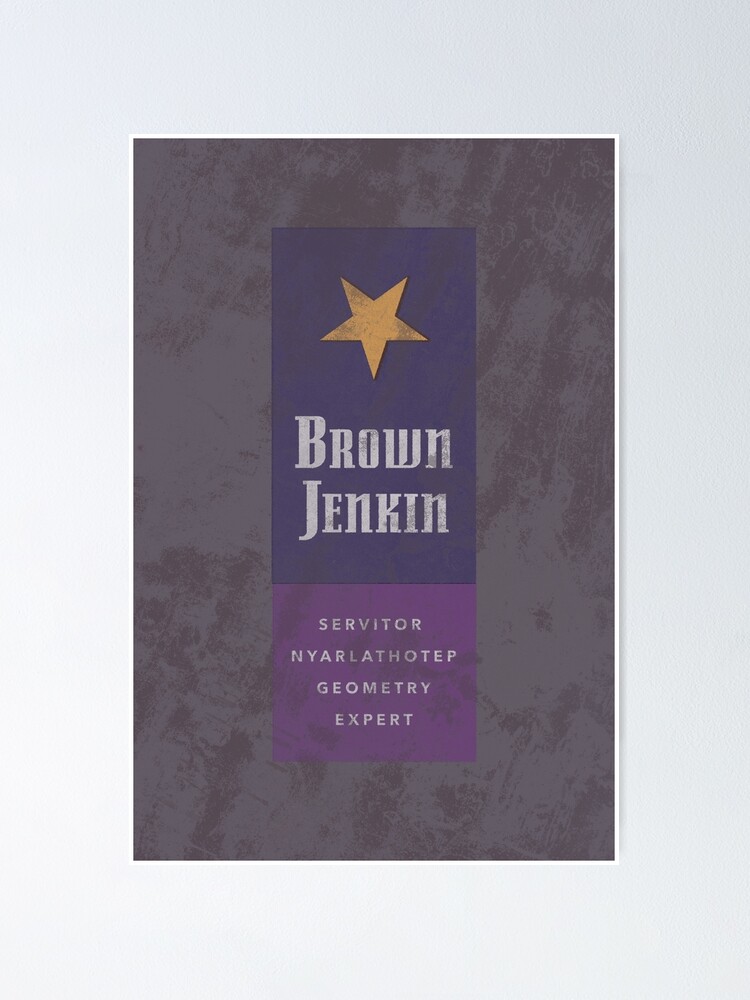 "Brown Jenkin" Poster by BrownWoodRobot | Redbubble
