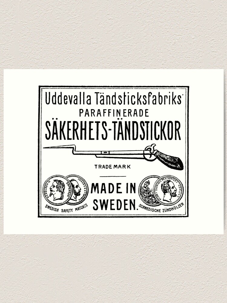 "Antique Matchbox Flint Lock Rifle Collector Gift Swedish Safety ...