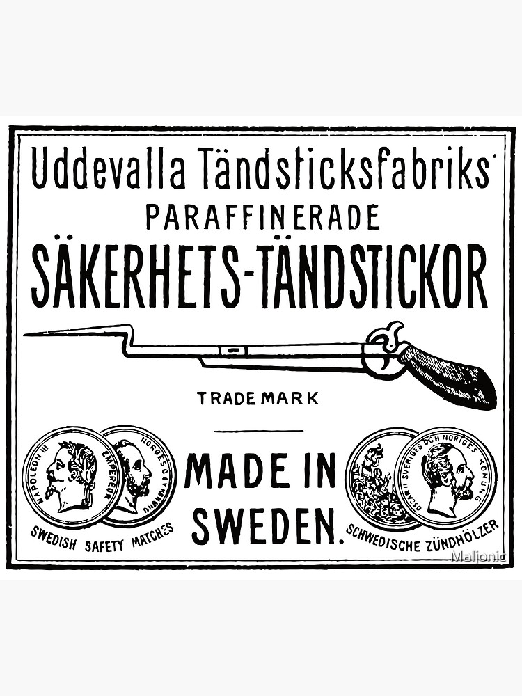 "Antique Matchbox Flint Lock Rifle Collector Gift Swedish Safety ...