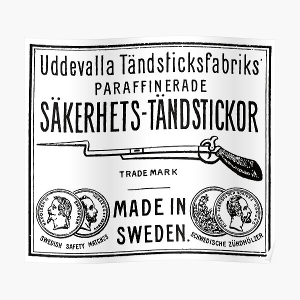 "Antique Matchbox Flint Lock Rifle Collector Gift Swedish Safety ...