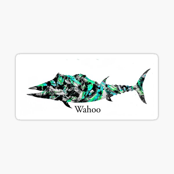 "WAHOO " Sticker for Sale by barryknauff | Redbubble