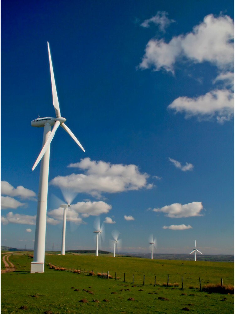 "Wind Turbines" Sticker by AnthonyThomas | Redbubble