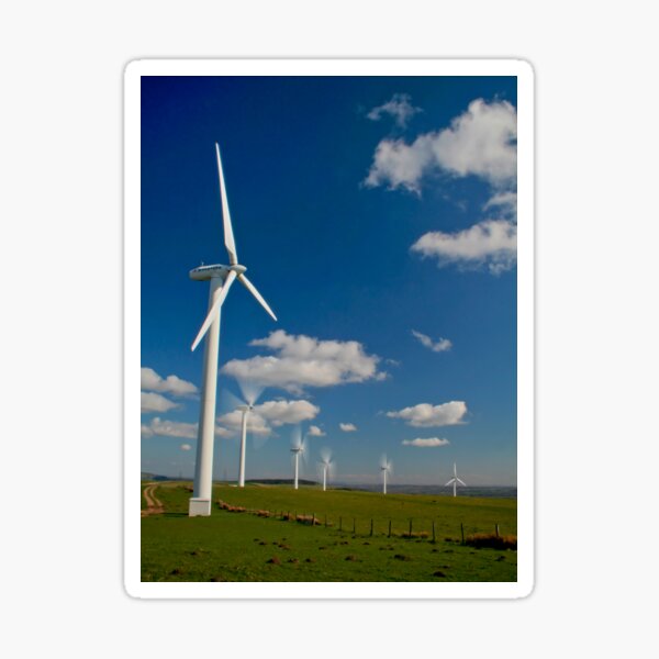 "Wind Turbines" Sticker by AnthonyThomas | Redbubble