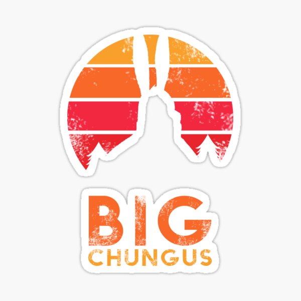 "Funny Big Chungus meme T-shirt & Sticker." Sticker by rachimariposa ...