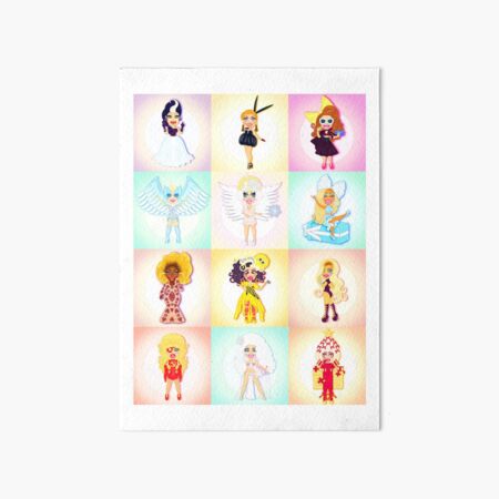 "DRAG QUEEN CHIBI " Art Board Print for Sale by RipstirLeon87 | Redbubble