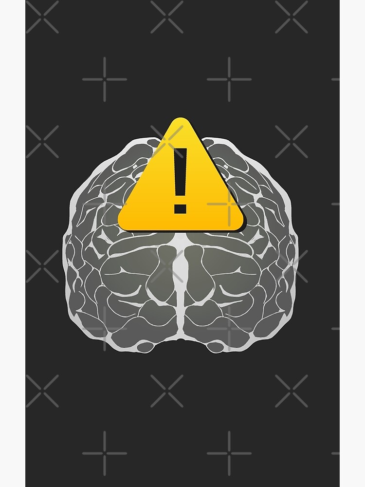 "Brain error" Poster by Byrnsey | Redbubble