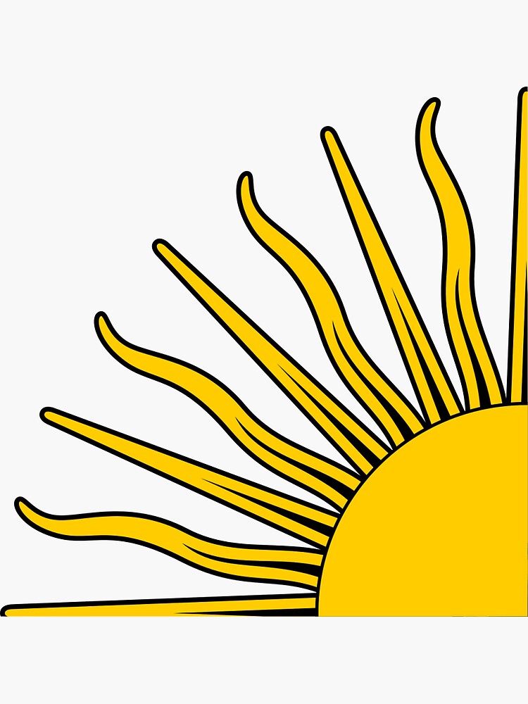 "corner sun" Sticker for Sale by austinandnat | Redbubble