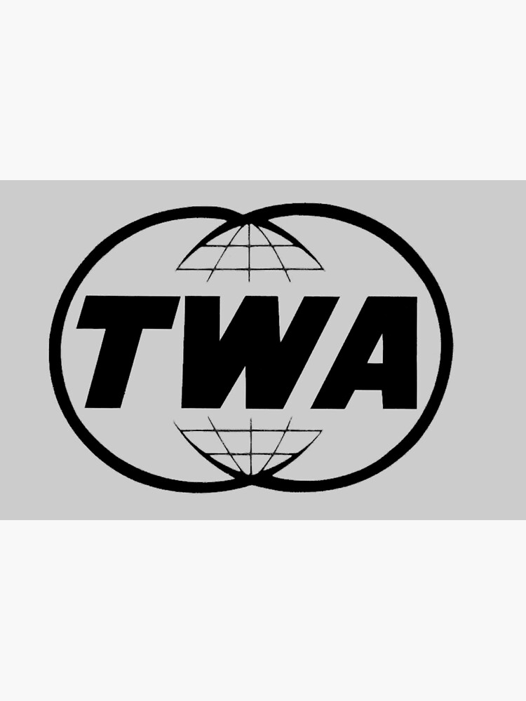 "TWA Trans World Airlines logo in black" Poster for Sale by GuyBergman ...