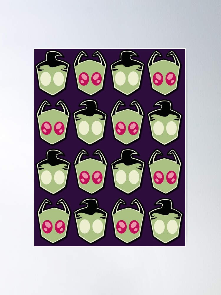 Invader Zim Tapete Höchste Invader Zim Pattern" Poster For Sale By