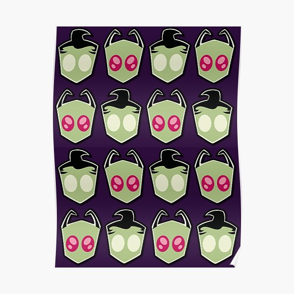 "Invader Zim - Pattern" Poster by KirstieRutter | Redbubble