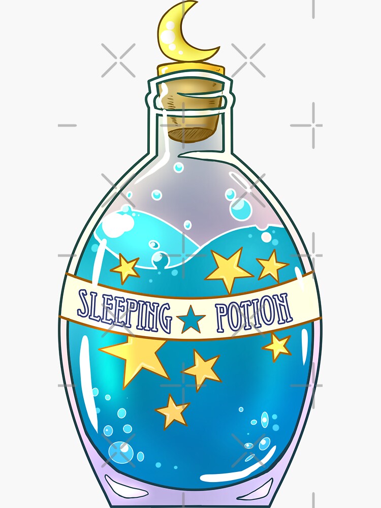 "Sleeping Potion" Sticker by bistraja | Redbubble